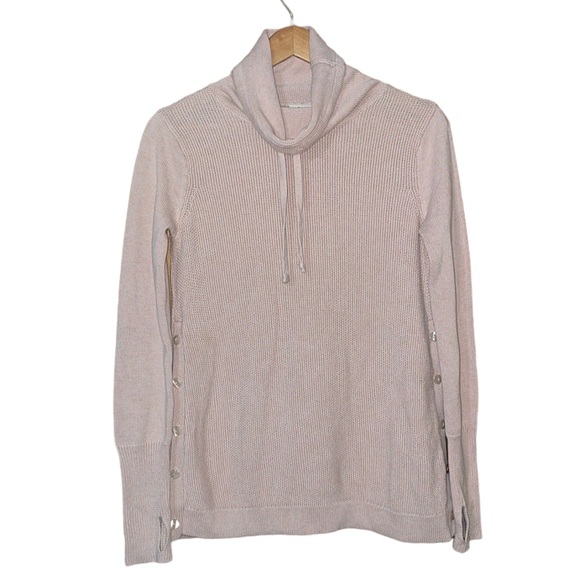 Sigrid Olsen | Sweaters | Sigrid Olsenlight Pink Ribbed Knit Cowlneck ...